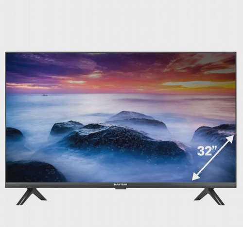 Hartens Телевизор HTS-32HDR11B-HC24 32" HD, черный