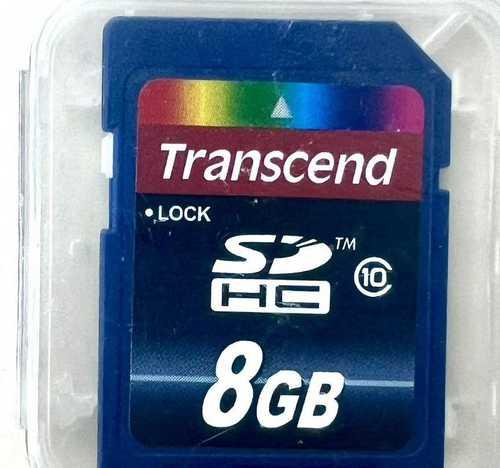 Карта памяти sdhc transcend 8 gb (Корея)