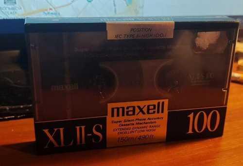 Аудиокассета Maxell XL II-S 100 чистая,новая