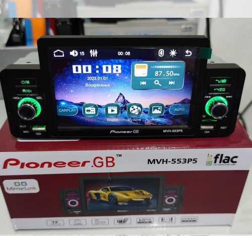 Магнитола Pioneer'GB MVH-553P5, мультимедиа/парков