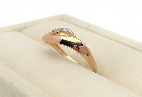 Золотое кольцо с камнями 585пр. размер: 16,8