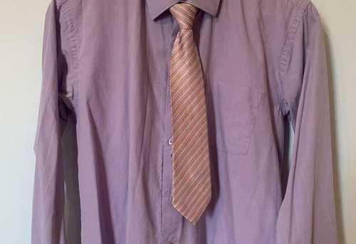 Рубашки школьные 2 шт, р158-164, галстук подаоок