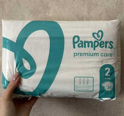 Подгузники pampers premium care 2