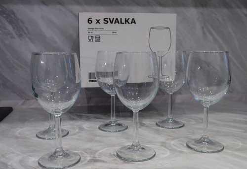 IKEA бокалы для вина свальк (новые)