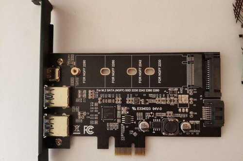 USB 3.1 PCI-e USB3/Type-C/M2 адаптер