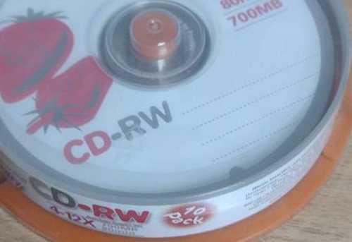 Болванки 10шт cd-rw