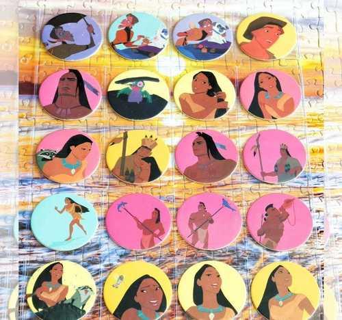 Фишки Pocahontas Panini Disney 60/60 полная серия