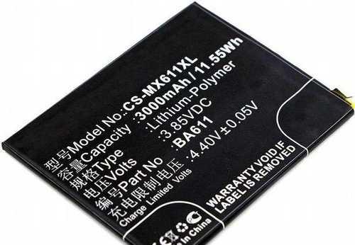 Аккумулятор для MeiZu M5s, M612M 3.85V / 3000mAh