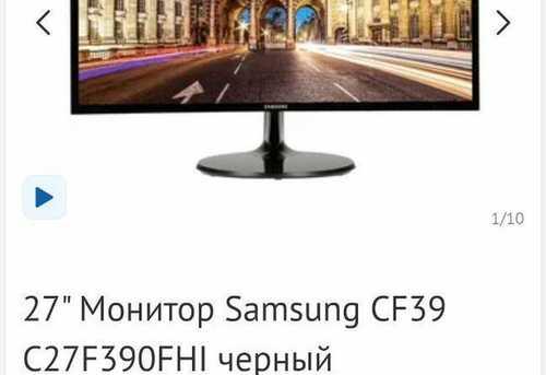 27 Монитор Samsung CF39 C27F390FHI черный