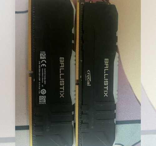 16Gb 3200MHz Crucial Ballistix Black RGB 2x8Gb