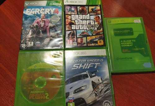 Xbox 360 elite + 5 игр (GTA 5)