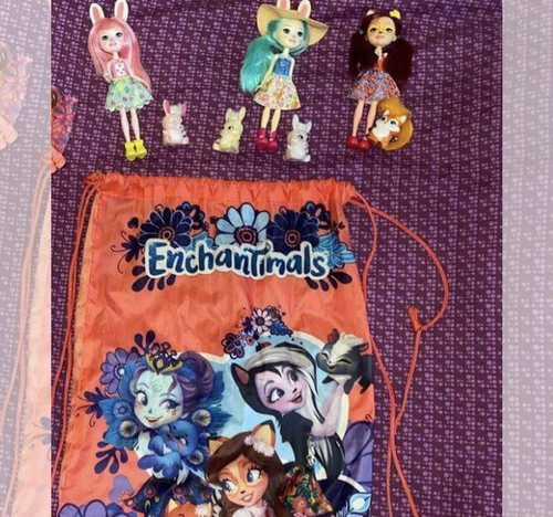 Куколки EnchanTimals с питомцами 3 шт