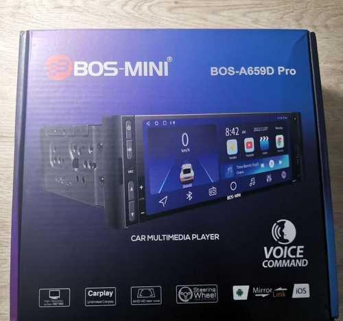 Магнитола Bos-mini BOS-A659D pro 4 64 Gb carplay