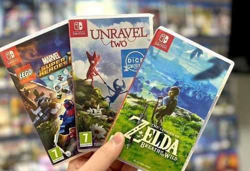 Zelda \ Unravel two \ lego для Nintendo картриджи