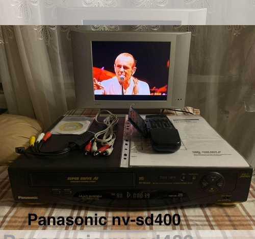 Видеомагнитофон Panasonic nv-sd400. Рабочий