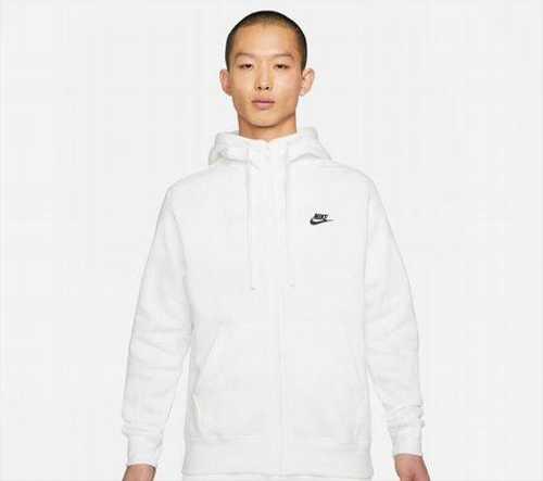 Толстовка Nike Sportswear Club Full Zip Brushed-Ba