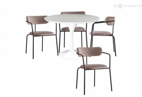 Обеденная группа стол FR 0220 и 4 стула FR 0548