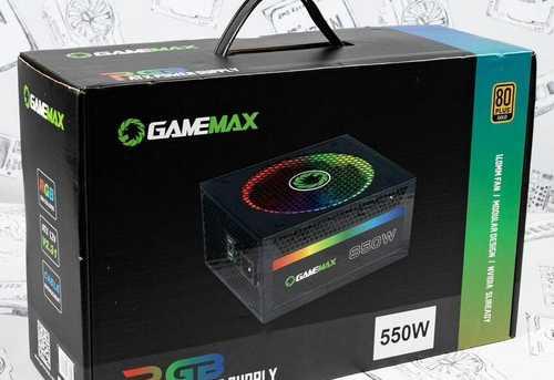 Блок питания GameMax RGB-550 550W 80+ Gold