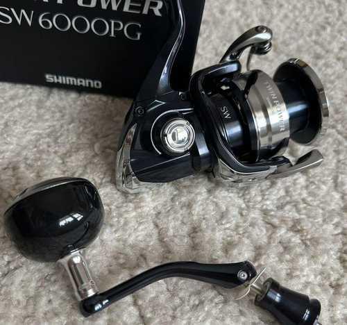 Катушка shimano twin power 2021 sw6000pg