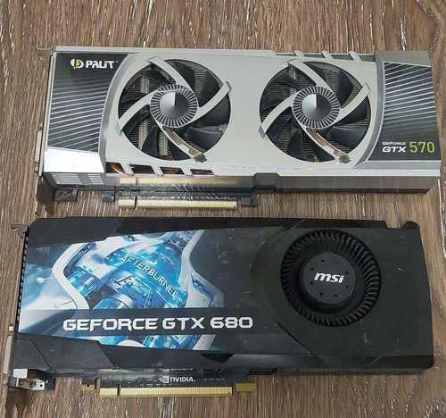 Видеокарта gtx 680 и gtx 570