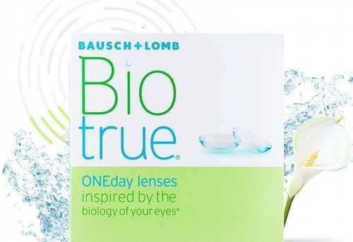 Линзы Bausch+Lomb Biotrue ONEday -6.5 90 штук