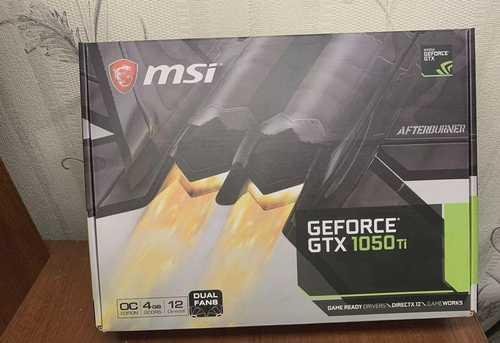 Коробка Msi geforce gtx 1050 ti