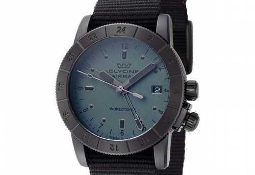 Часы Glycine Airman Worldtimer GMT Швейцария новые