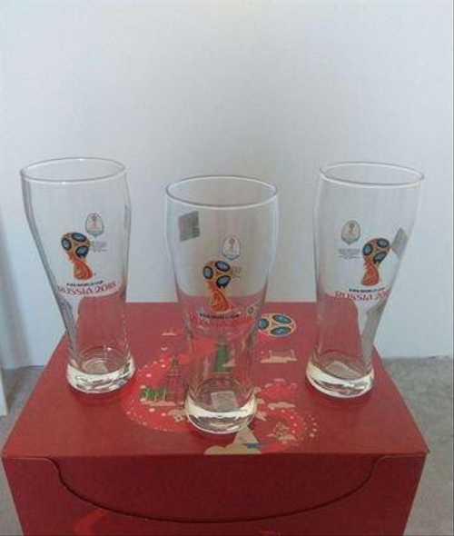 Пивные бокалы, стаканы, рюмки с логотипом fifa