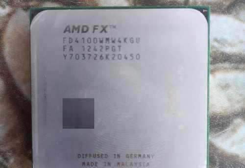 Процессор 4 ядра FX 4100 (4x3,60GHZ/ 95W/ AM3+)