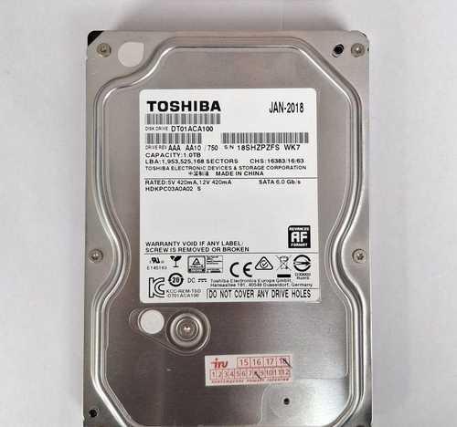 Жесткий диск для пк toshiba DT01ACA100 1Tb 23141 ч