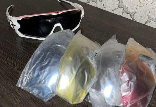 Велоочки Oakley Jawbreaker Polished White