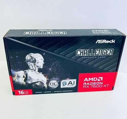 ASRock AMD Radeon RX 7600 XT Challenger OC 16G