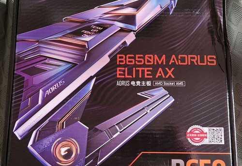 Мат. плата AM5 Gigabyte B650M aorus elite AX