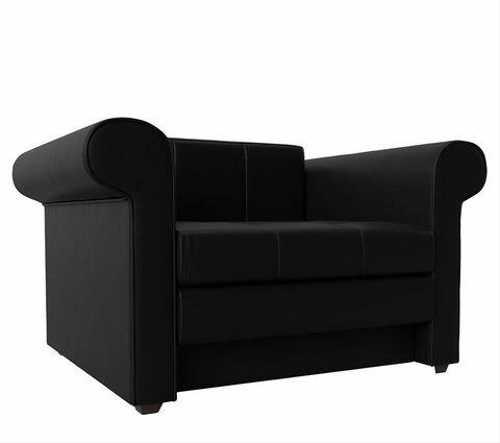 Кресло-кровать Берли экокожа черный
