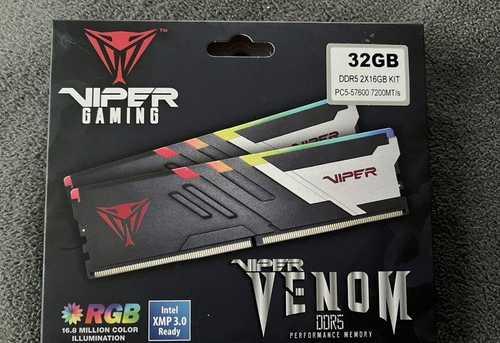 Patriot Viper Venom RGB 32gb DDR5 7200 новая