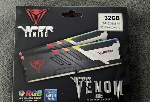 Patriot Viper Venom RGB 32gb DDR5 7200 новая