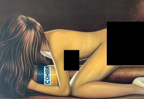 Картина "Cohiba" кубинского художника G.Suarez