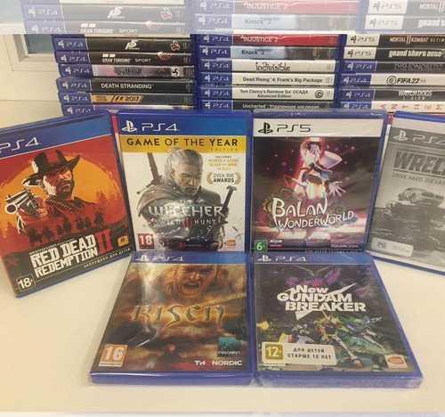 Ps4 Ведьмак/ RDR/ Gundam/ Balan/ Risen/ Wreckfest