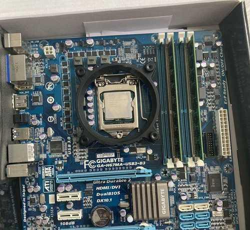 Сборка xeon e3-1230v2 материнка gigabyte 16gb ddr3