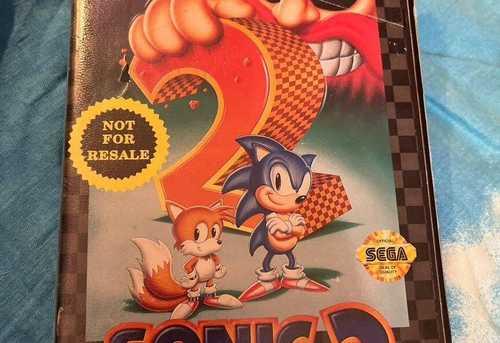 Картридж sonic 2 sega лицензия оригинал