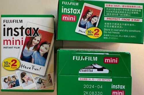 Картриджи fujifilm instax mini