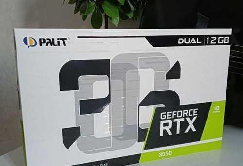 Новая Видеокарта Palit GeForce RTX 3060 Dual