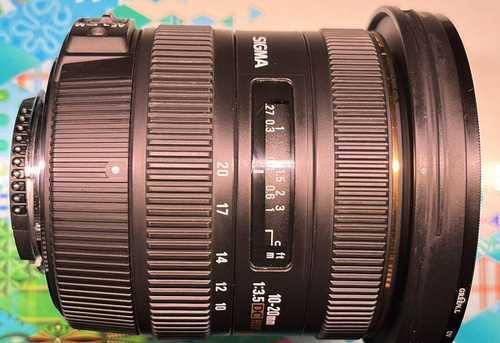 Sigma 10-20 1:3.5 DC HSM Nikon AF-D
