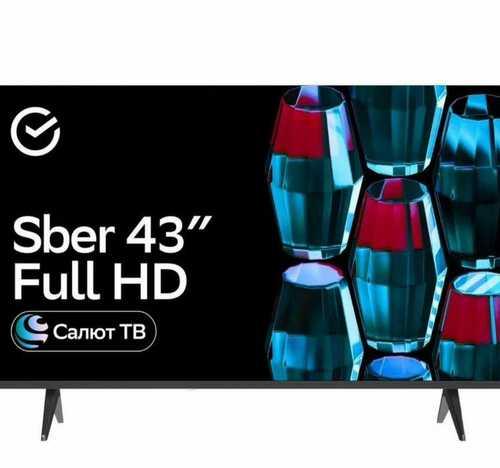 Телевизор Sber 43" Full HD, черный