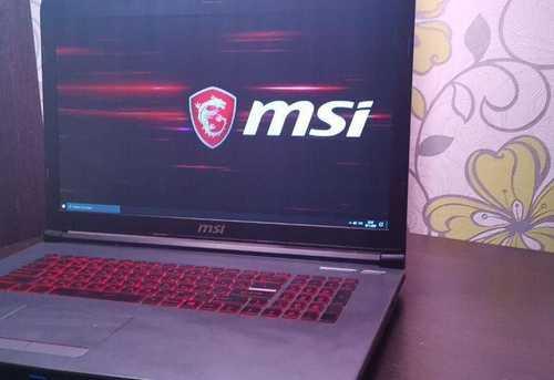 Игровой ноутбук msi 17.3