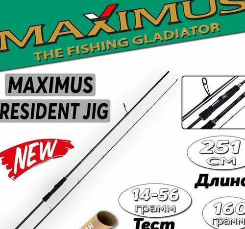 Спиннинг Maximus resident JIG 2,51m 14-56g