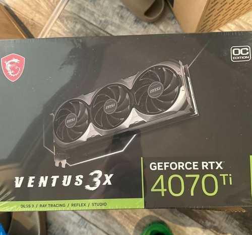 Видеокарта MSI RTX 4070 Ti ventus 3X