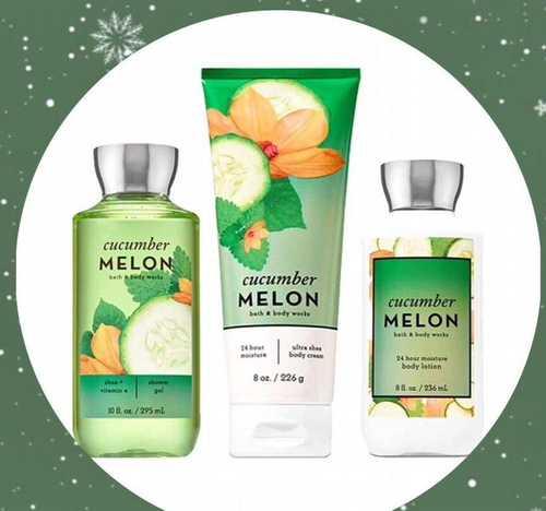 Набор для тела Cucumber Melon от Bath & Body Works