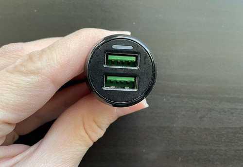 Двойная usb-зарядка в прикуриватель автомобиля