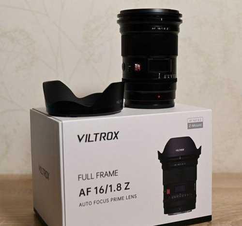 Объектив Viltrox AF 16mm 1.8 Z-mount